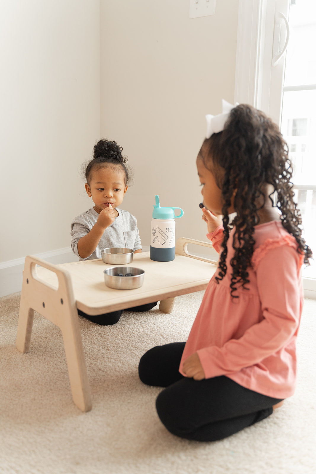 Toddler Activity Table - Small Floor Table for Sensory Play, Crafts ...